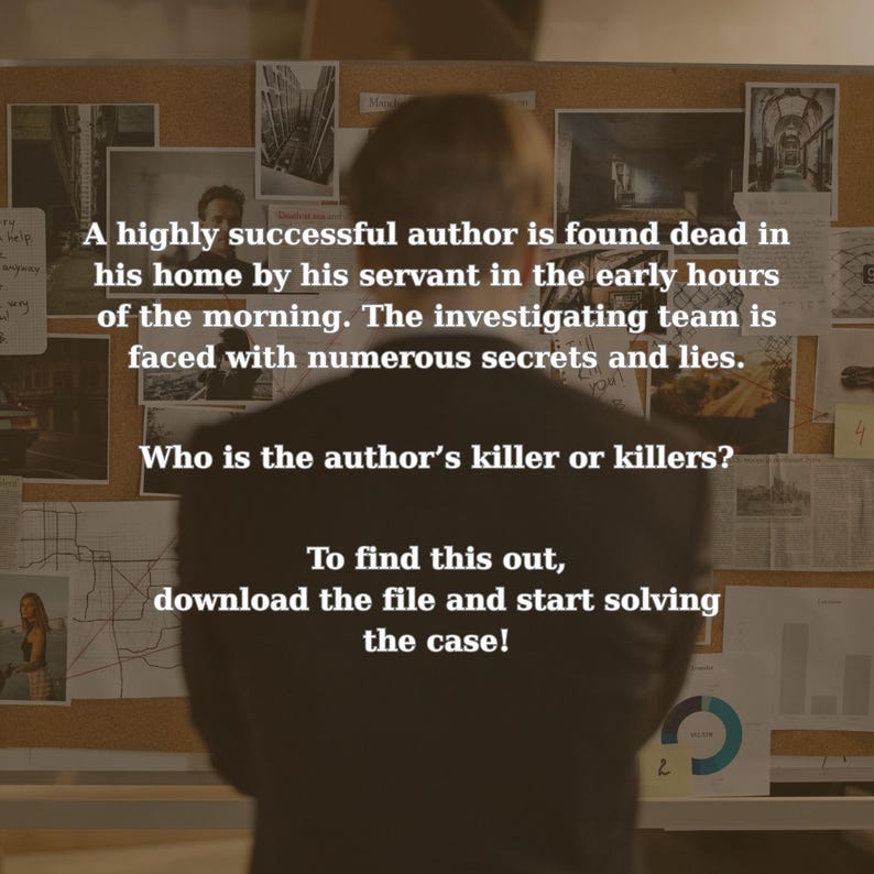 Printable Murder Case Game - Digital Download - Instant Download and ...