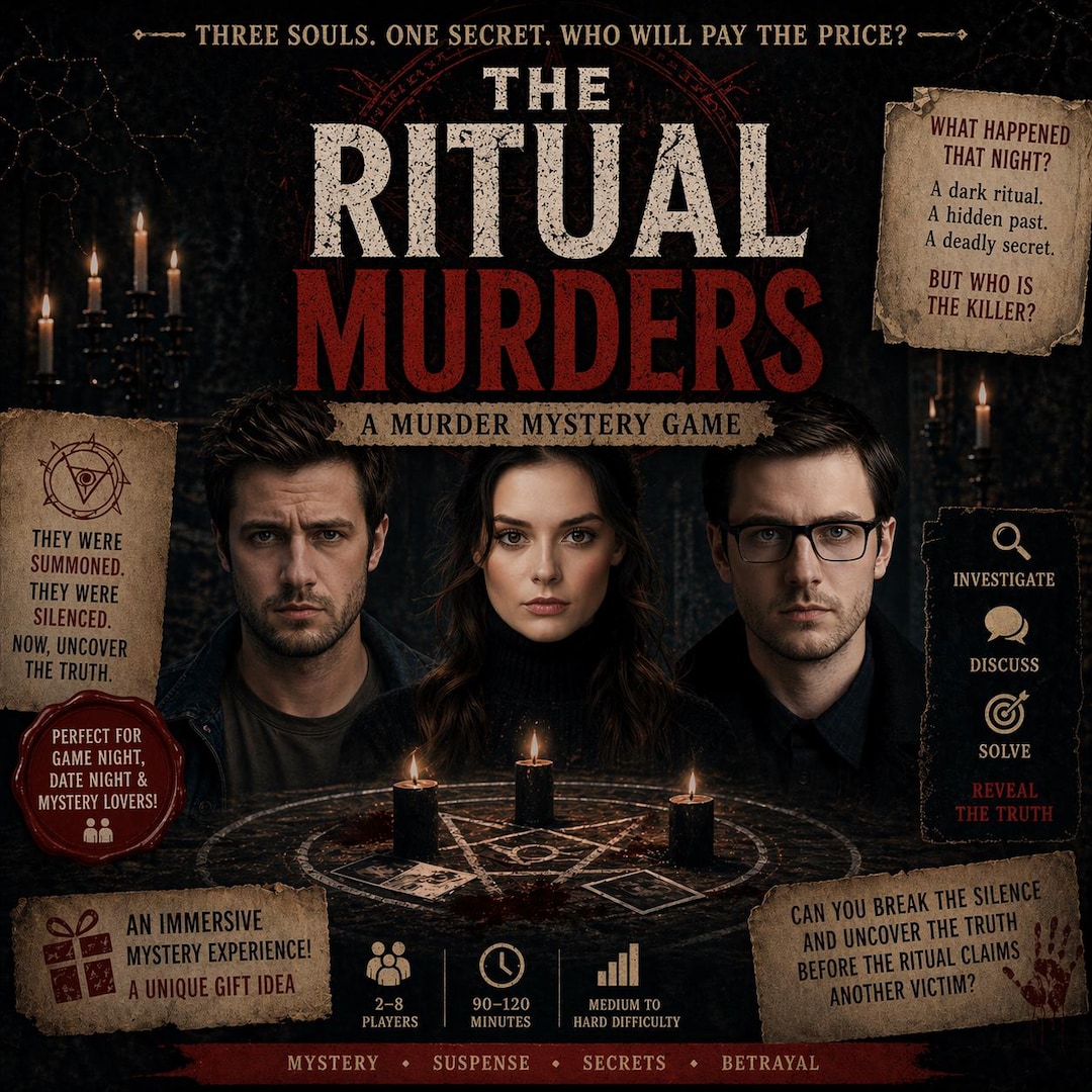 Murder Mystery Game - Detective Party Game - Printable Cold Case - the ...