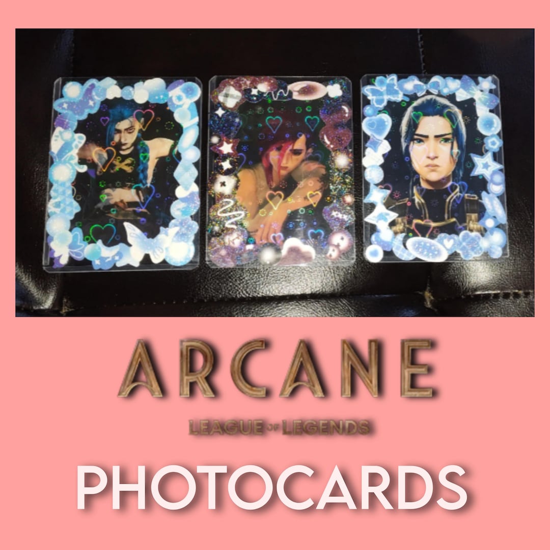 Vi Jinx Caitlyn Arcane/league of Legends Photocards - Etsy
