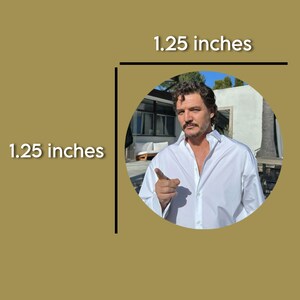 Pedro Pascal Pin Back Buttons - Etsy