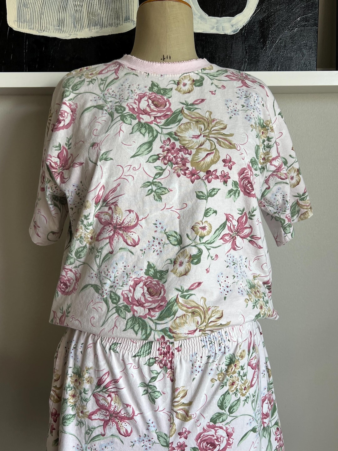 Vintage Floral Pj Set / Cotton on Set / 1990s Flower Pj Set / Summer Pj ...