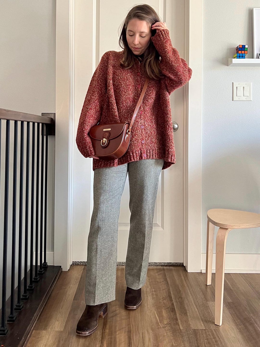 Lauren Ralph Lauren Vintage Tweed Wool Pants / Vintage Dress Pants ...