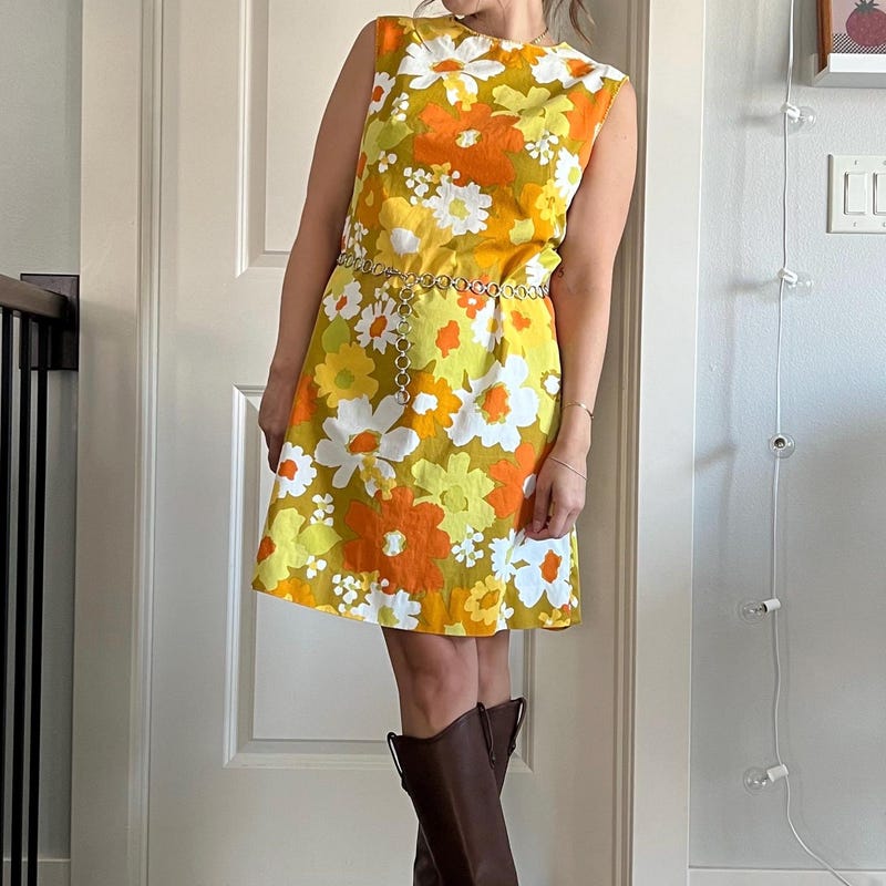 Vintage Shift Dress - Etsy