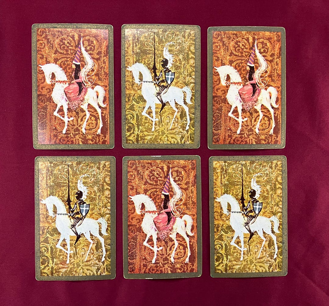 Prince and Princess / Playing Cards / Set of 6 Individual Cards - Etsy
