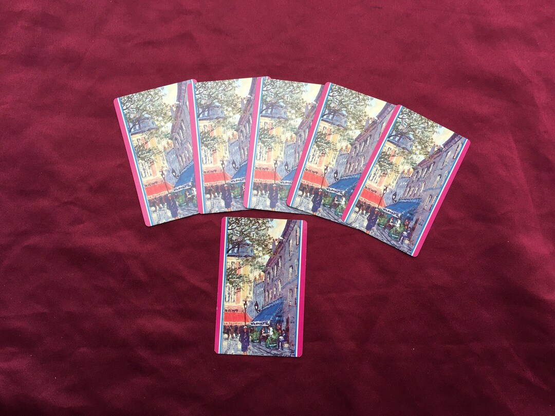 Old City Street / Vintage Playing Cards / Set of 6 Individual Cards - Etsy