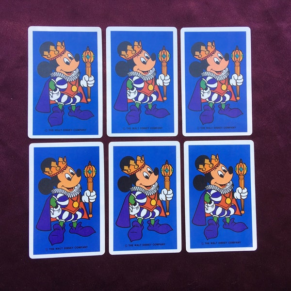 Mickey Mouse Playing Cards - Etsy