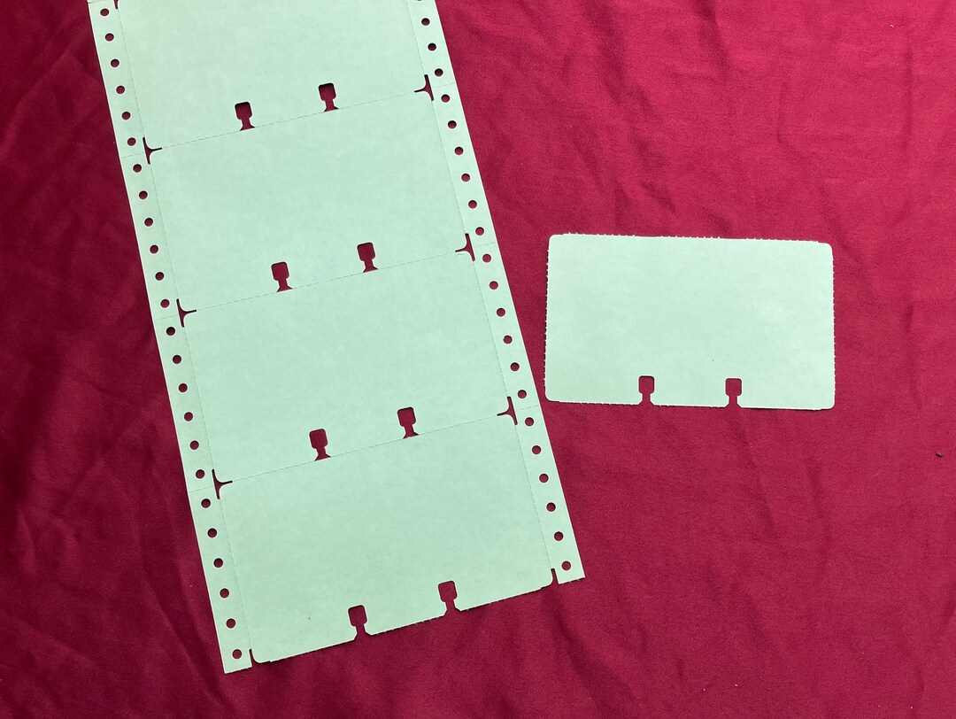Vintage Continuous Feed Rolodex Cards / 3X5 / Mint Green / Set of 25 ...