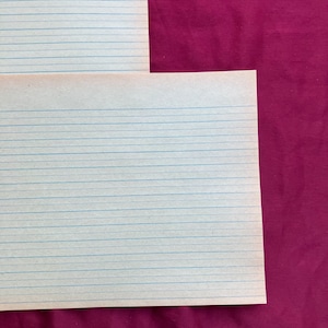Vintage School Writing Paper / Blue Lined / Double-sided - Etsy