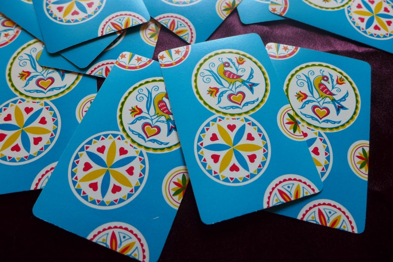 Vintage Hex Dex Amish Playing Cards Blue / Set of 6 Individual - Etsy