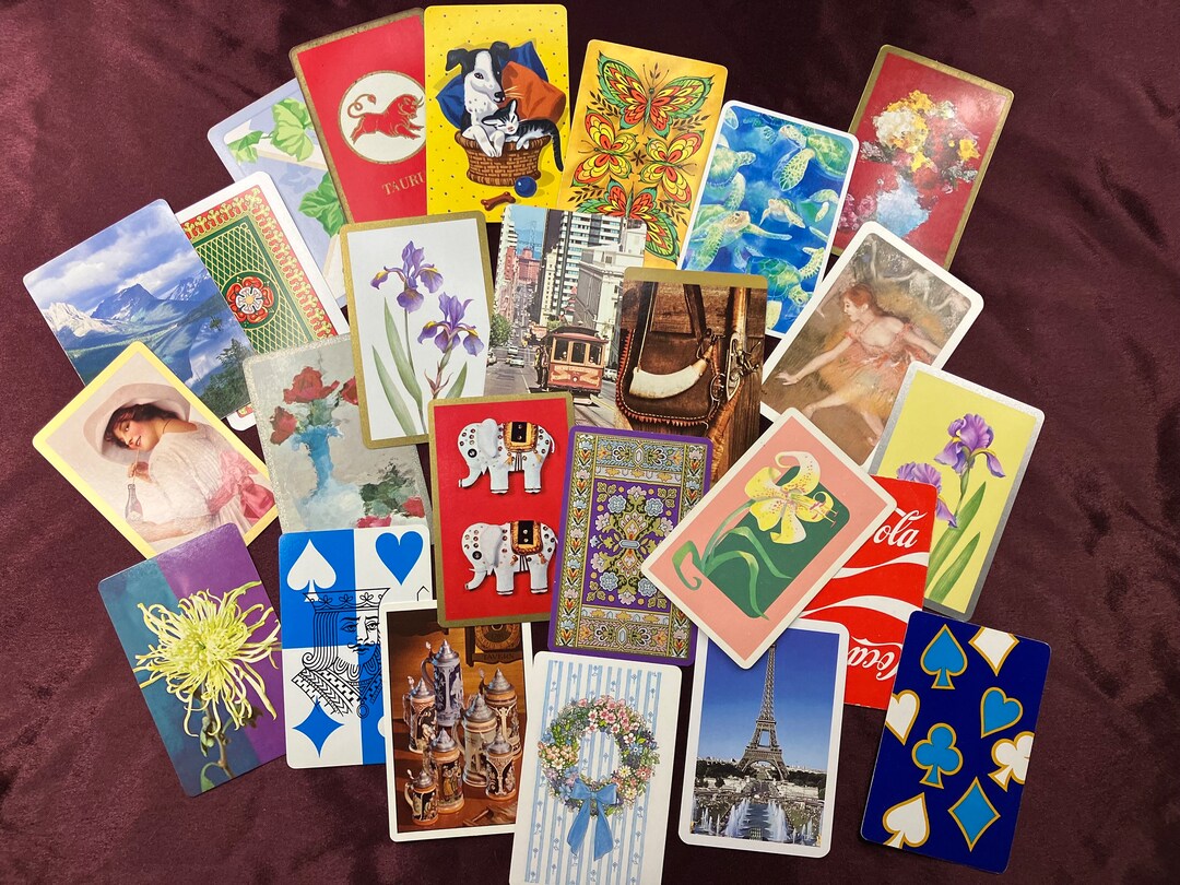 Playing Card Grab Bag Clearance / Set of 25 Mixed Playing Cards - Etsy
