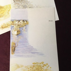 Seashore Folding Notes / Beach Fold-a-notes / by the Sea - Etsy