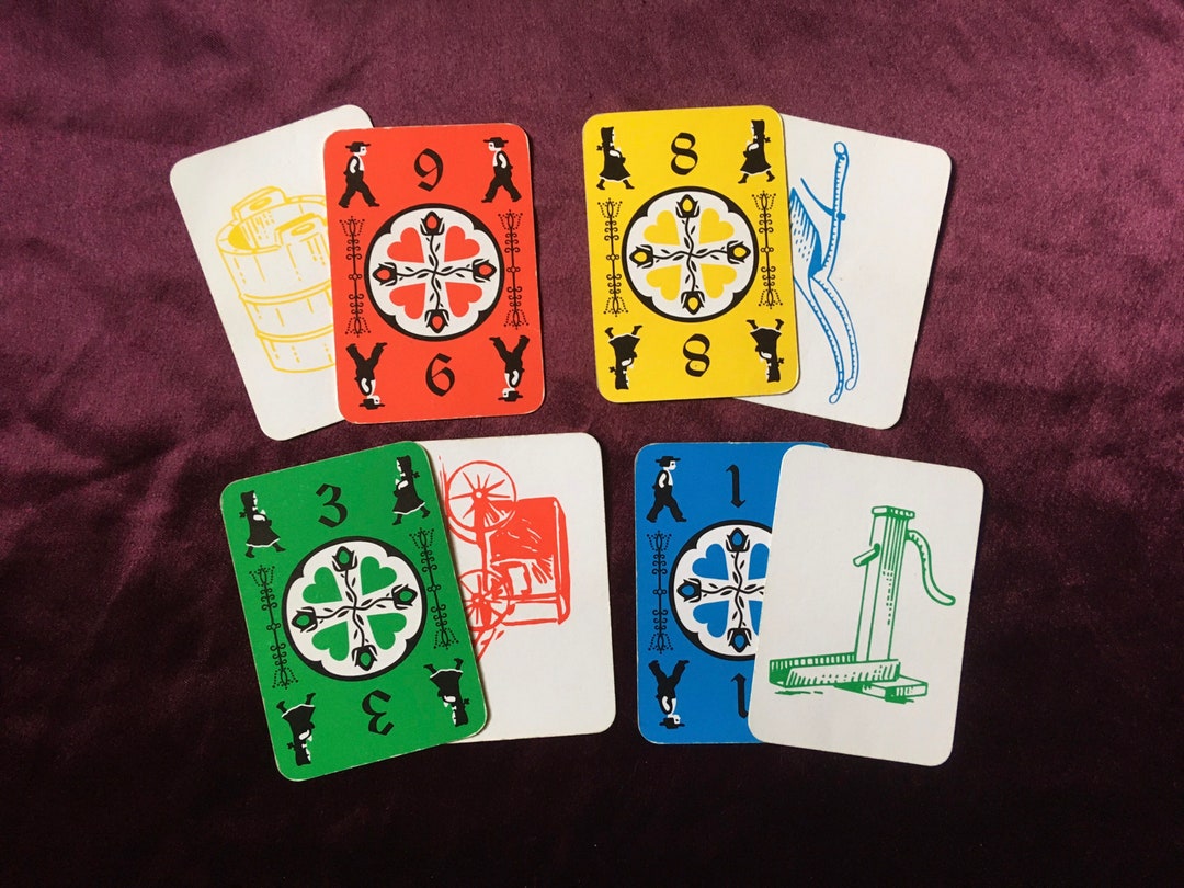 Dutch / Hex Playing Cards / Set of 8 Individual Cards - Etsy