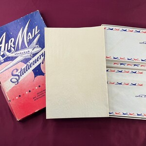 Vintage 1940's Air Mail Stationery Set / Onion Skin / Writing Paper - Etsy