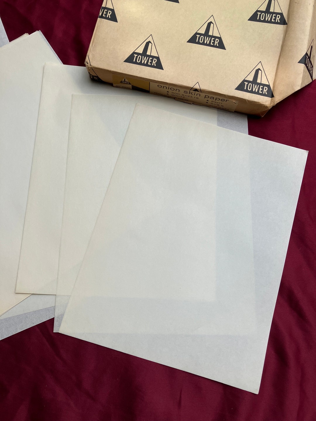 Onion Skin Paper / Set of 20 Sheets - Etsy