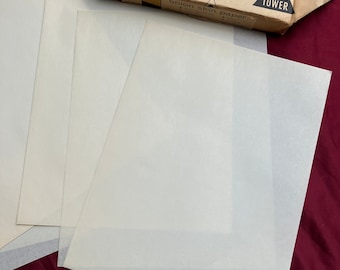 Onion Skin Paper, Green, Vintage, Thin Paper, Stationery, Translucent ...