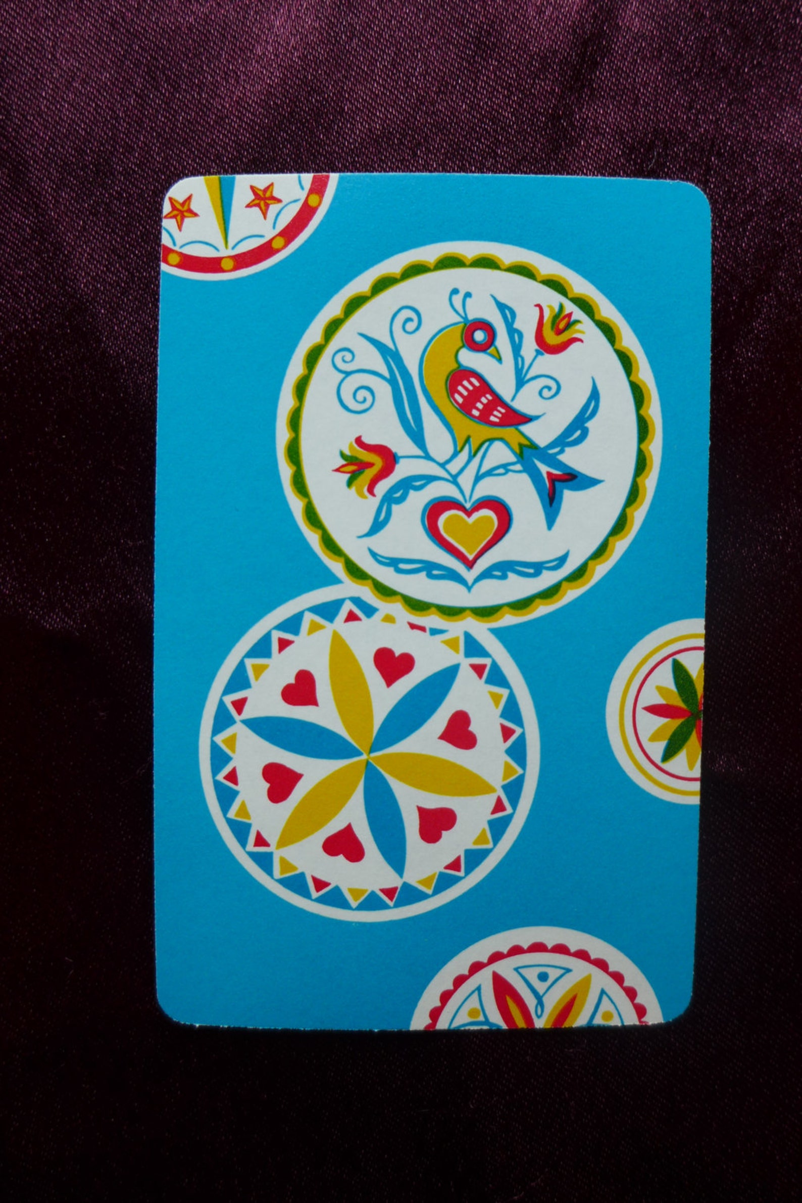 Vintage Hex Dex Amish Playing Cards Blue / Set of 6 Individual | Etsy