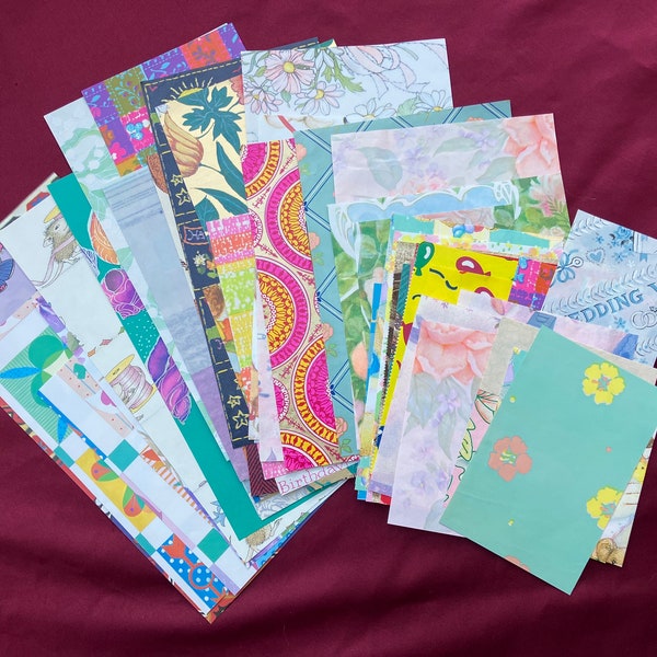 Paper Scrap Pack - Etsy