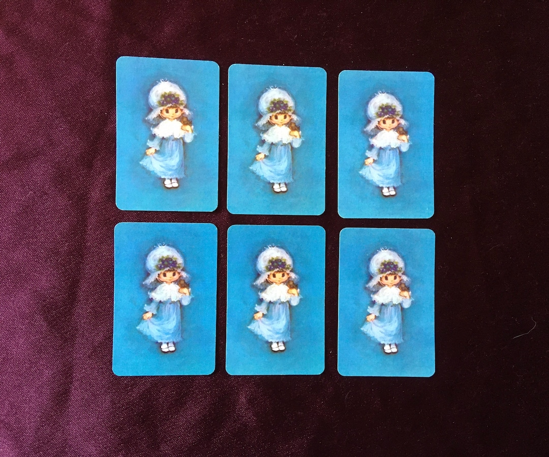 Miniature Hallmark Charmers Cards / Vintage Playing Cards / Set of 6 ...