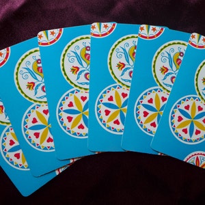 Vintage Hex Dex Amish Playing Cards Blue / Set of 6 Individual Cards - Etsy