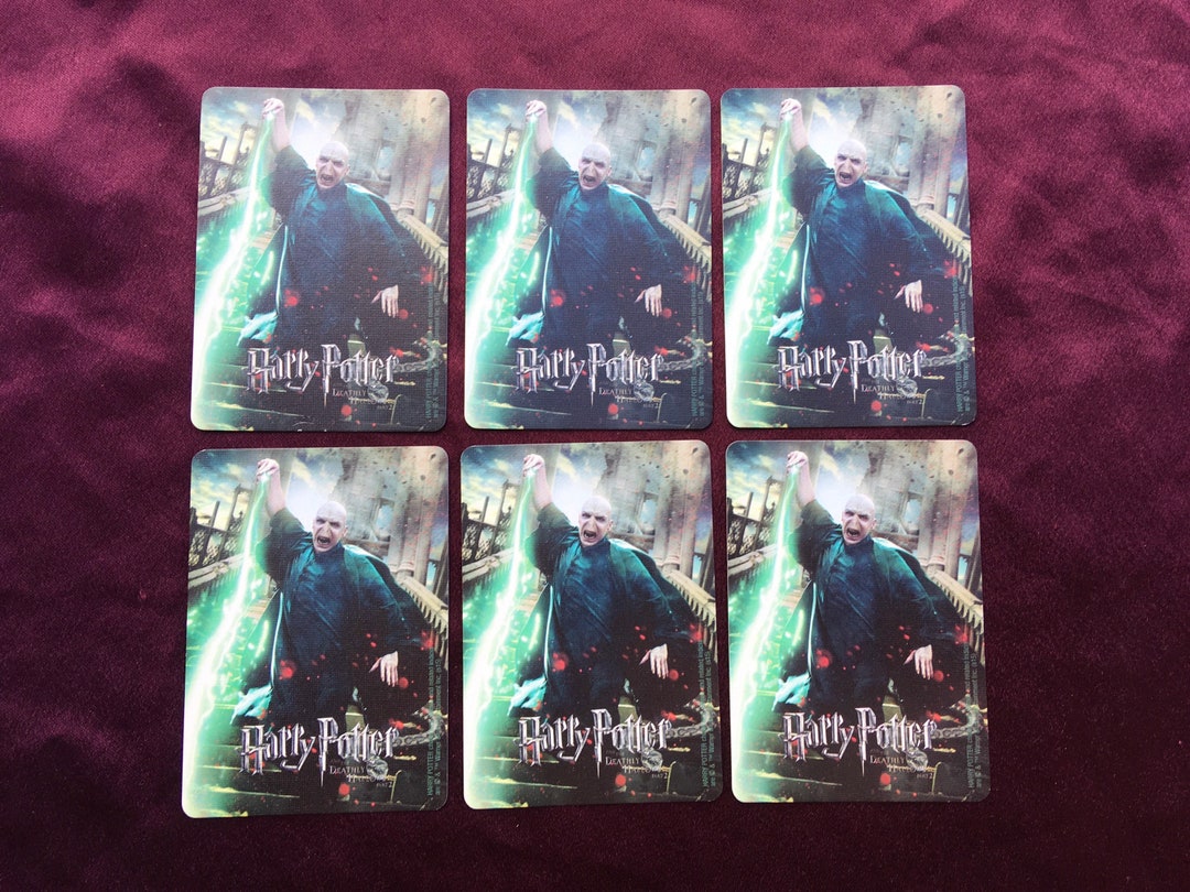 Voldemort / Harry Potter / Vintage Playing Cards / Set of 6 Individual ...