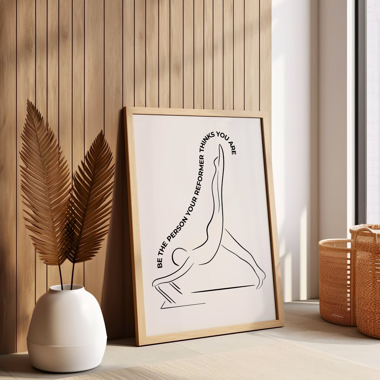 Reformer Pilates Quote Poster - Printable Wall Art, Pilates Print ...