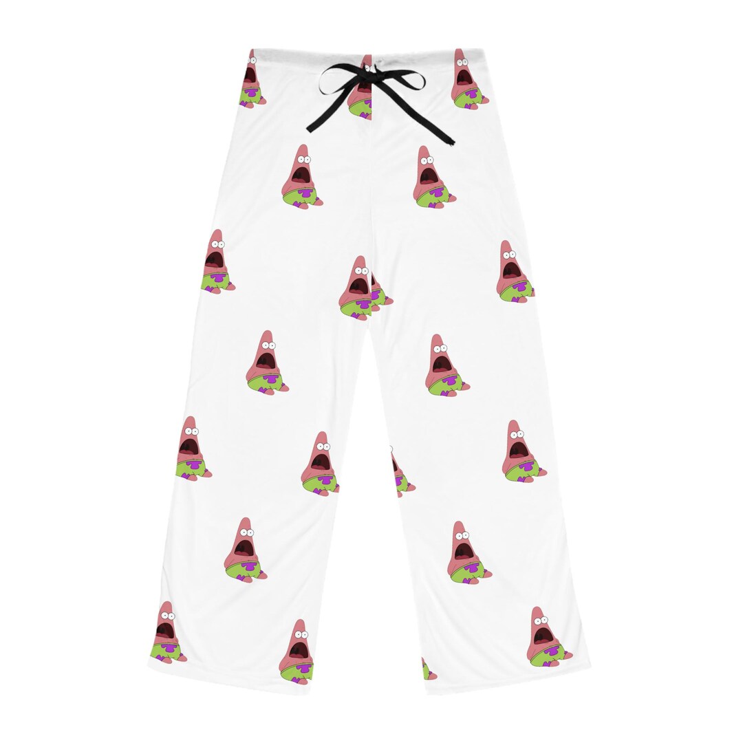 Spongebob Squarepants Pajama Pants Hilarious Cartoon Lounge Bottoms ...