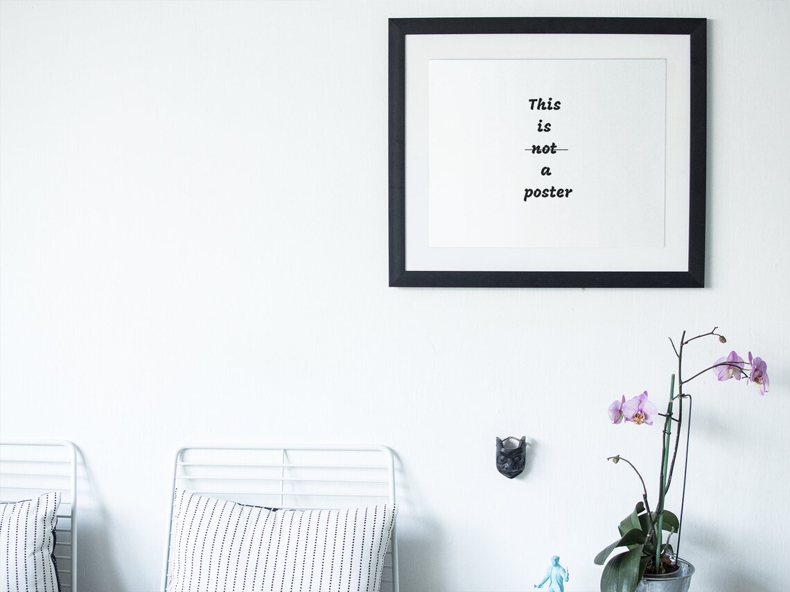 Printable Poster, this is Not a Poster, Digital Poster, Poster to Print ...