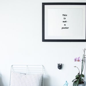 Printable Poster, this is Not a Poster, Digital Poster, Poster to Print ...
