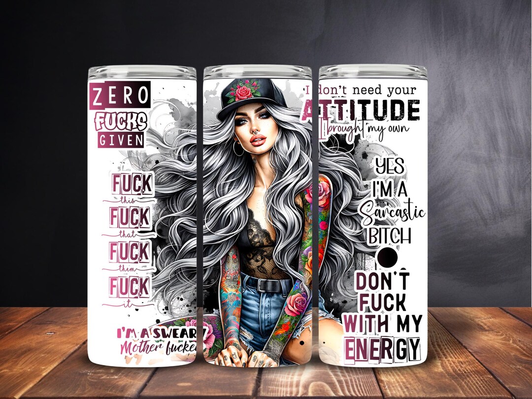 Bad Ass Tumbler Gift for Powerful Women Cuss Word Tumber Gift for Mom ...