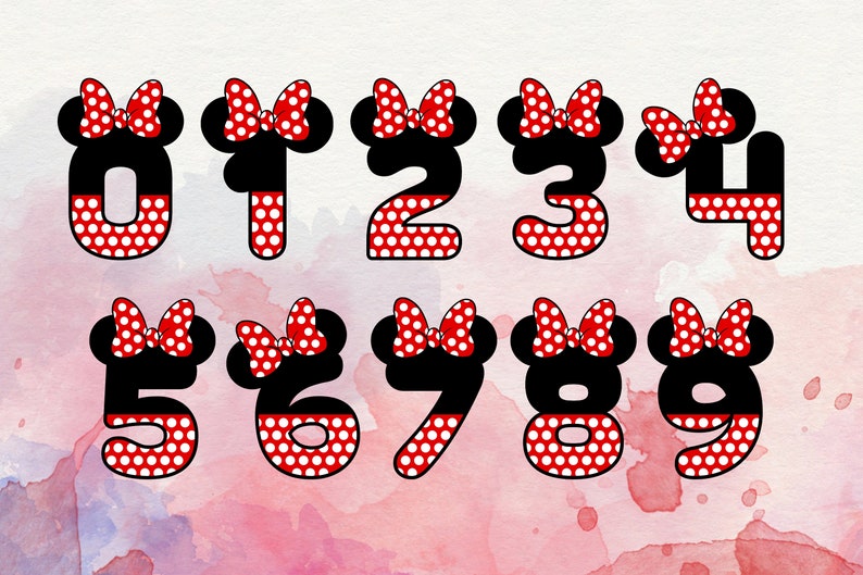 Minnie Font SVG Minnie ALPHABET Font Png,svg,eps Digital Download ...