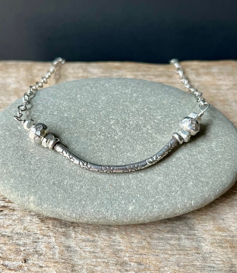 Karen Hill Tribe Silver Necklace, Silver Adjustable Necklace - Etsy