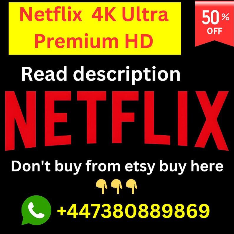 Netflix Account Netflix 4k Account Ultra Premium for 12 Months Offer ...