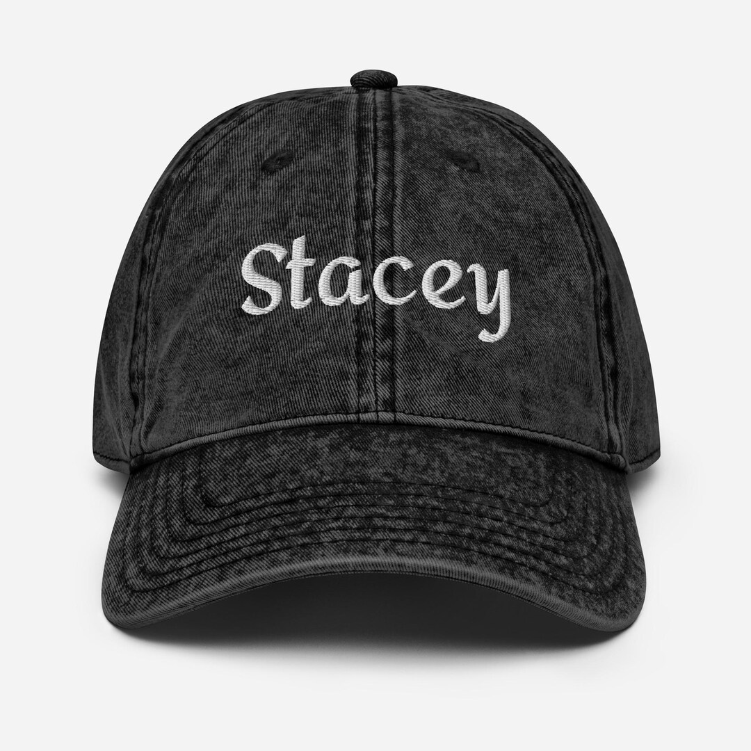 Vintage Cotton Twill Cap With Custom Name Embroidery, Personalized ...