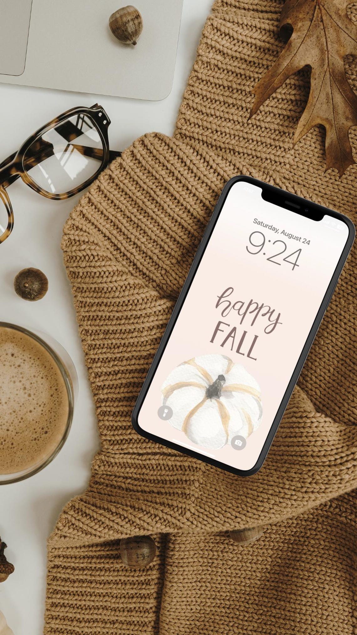 Fall Autumn | iPhone Wallpaper | Set of 4 Phone Wallpapers or Lock ...