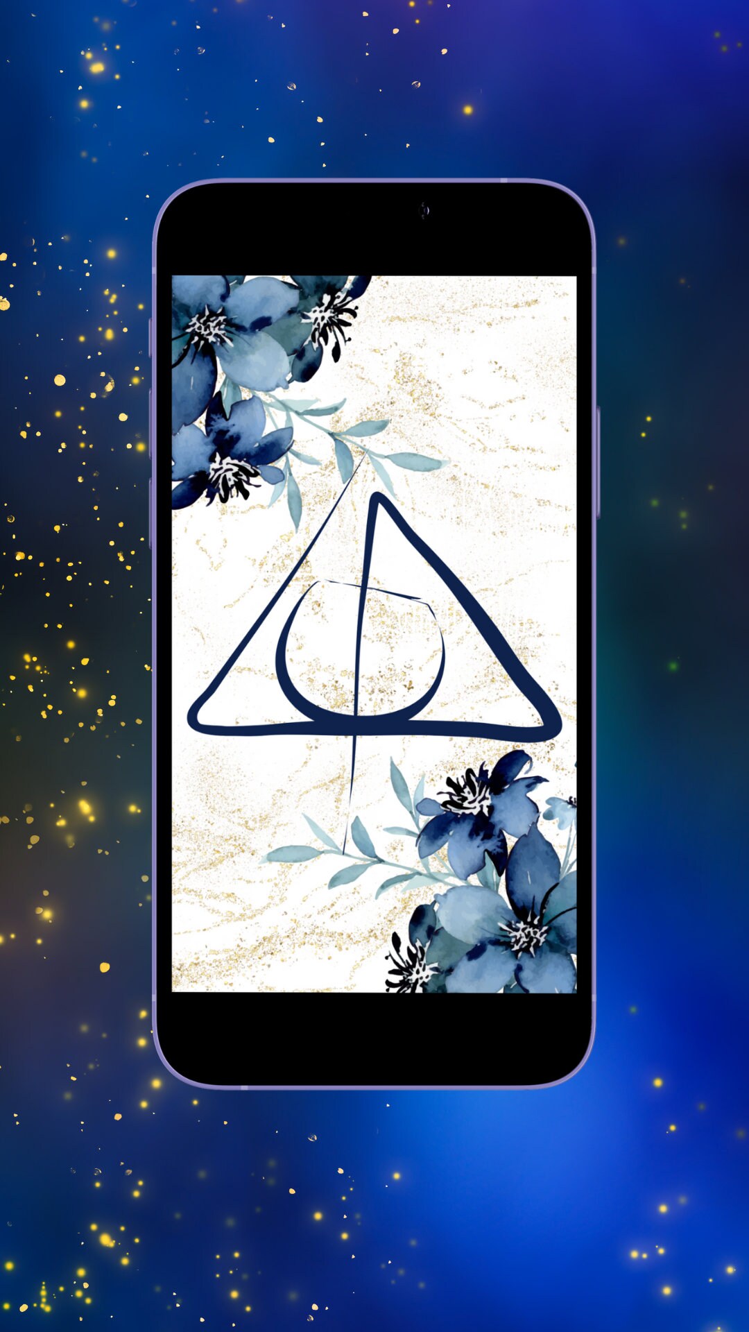 Wizard House Wallpaper | Magical Blue Raven Magic | Set of 4 iPhone ...