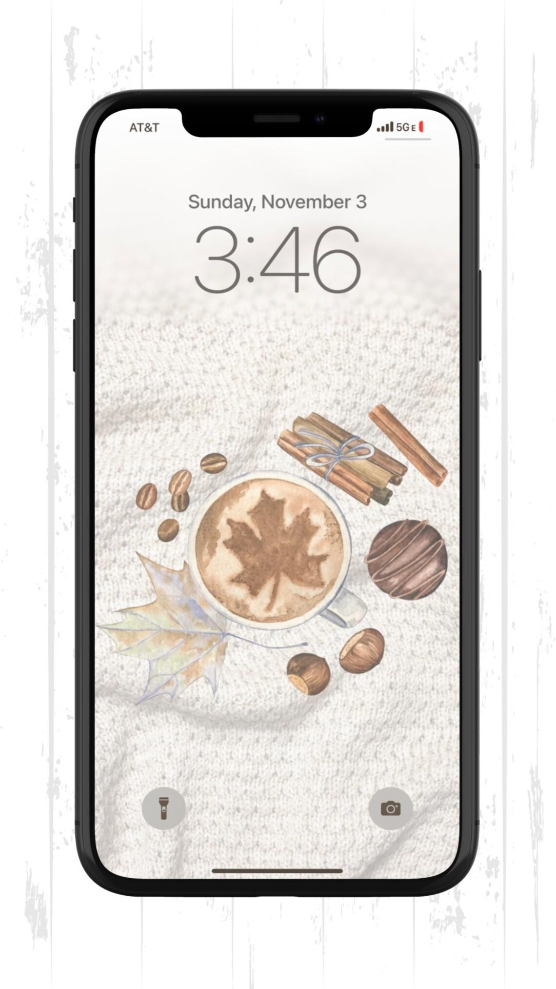 Cozy Cocoa | iPhone Wallpaper & Lock Screen | Warm Beige Design | Fall ...