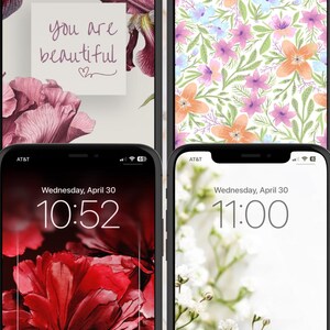 Beautiful Flowers | 18pc iPhone Wallpaper or Lock Screen | Aesthetic ...