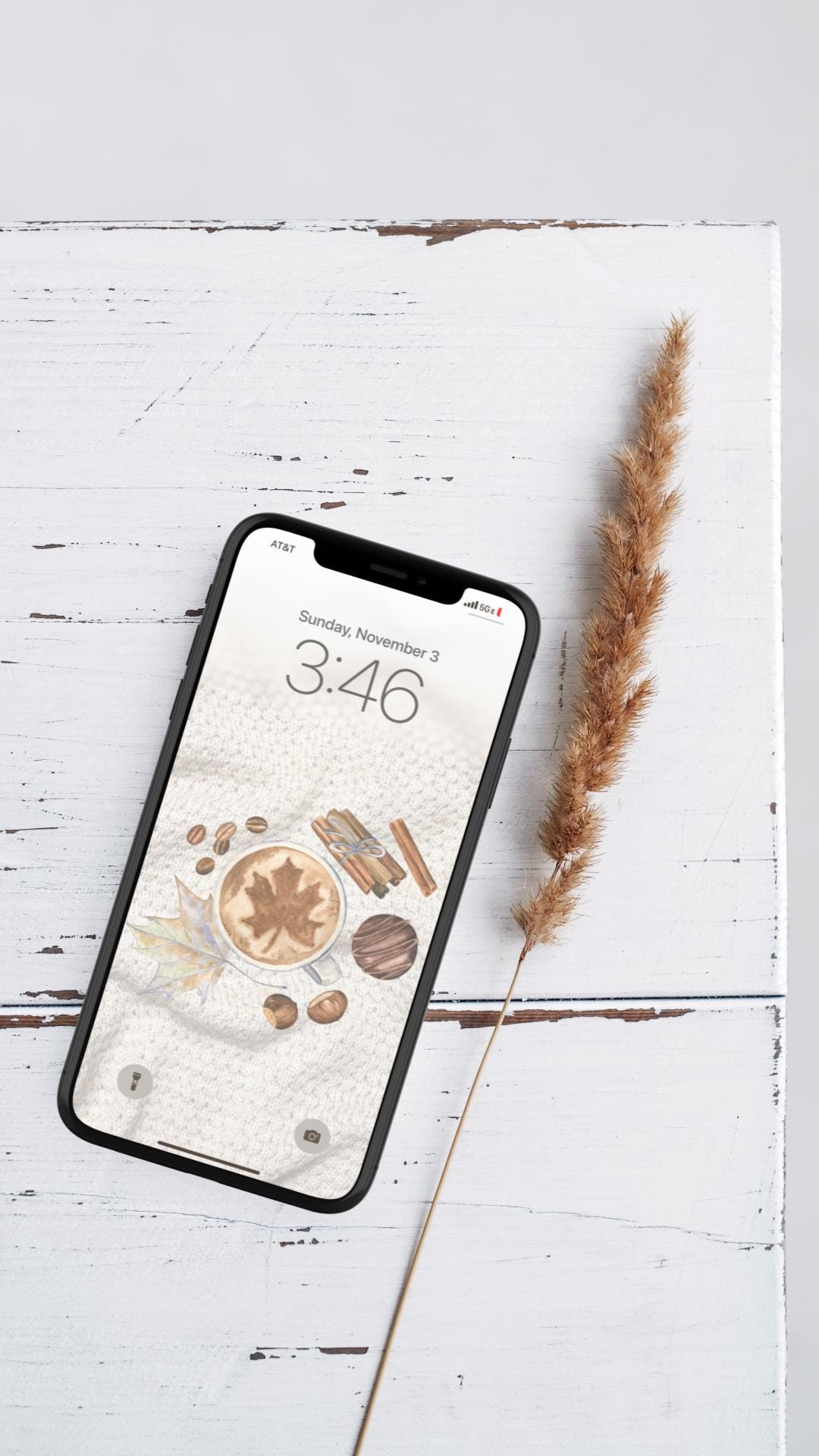 Cozy Cocoa | iPhone Wallpaper & Lock Screen | Warm Beige Design | Fall ...