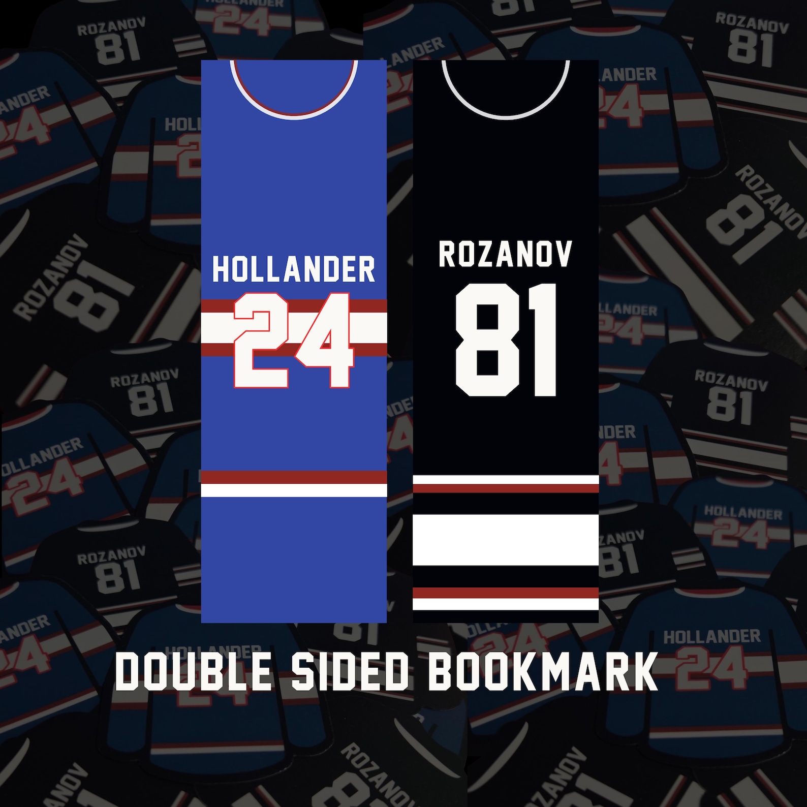 Shane & Ilya Jersey Bookmark (double Sided) - Etsy