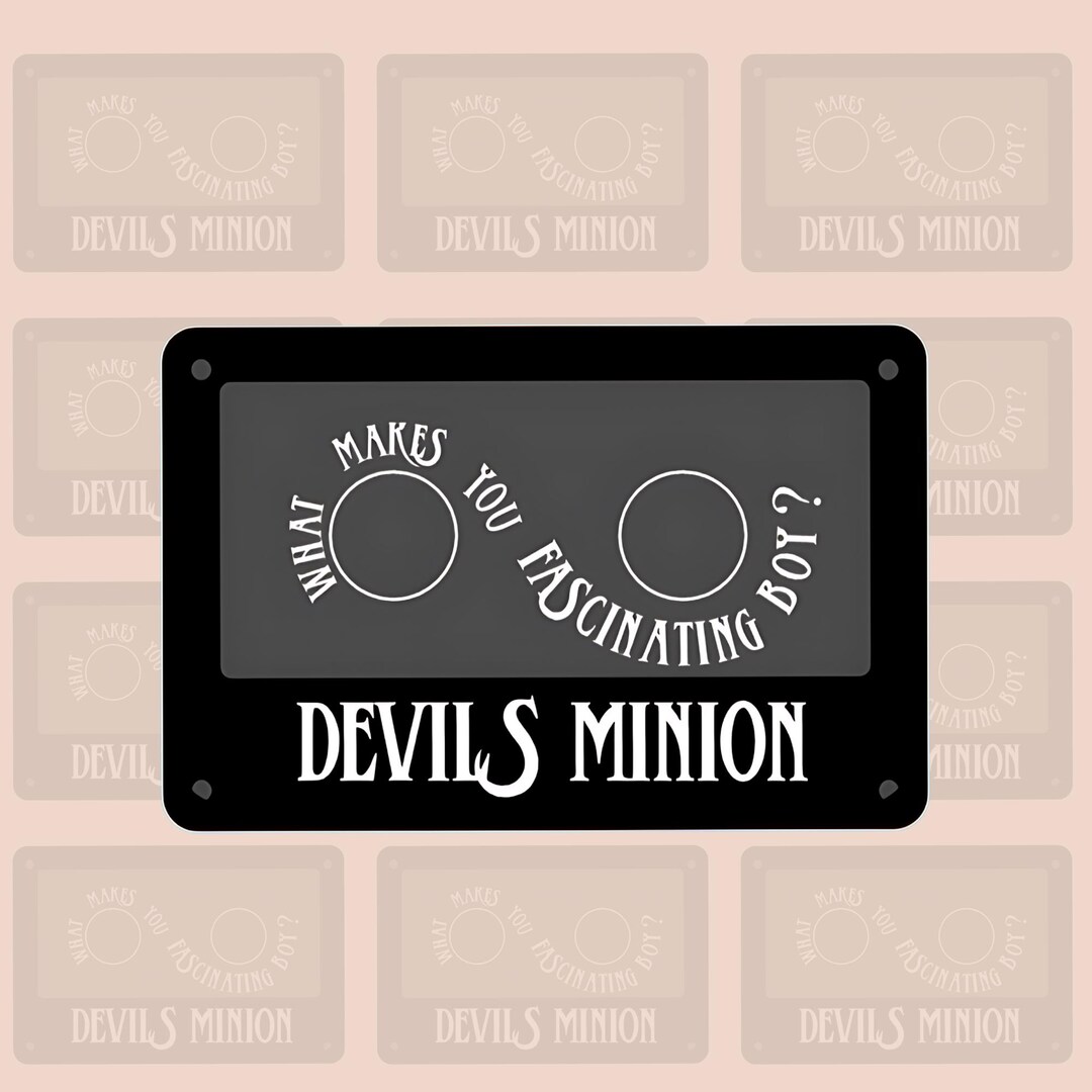 Devils Minion Cassette Tape Sticker (interview With the Vampire) - Etsy