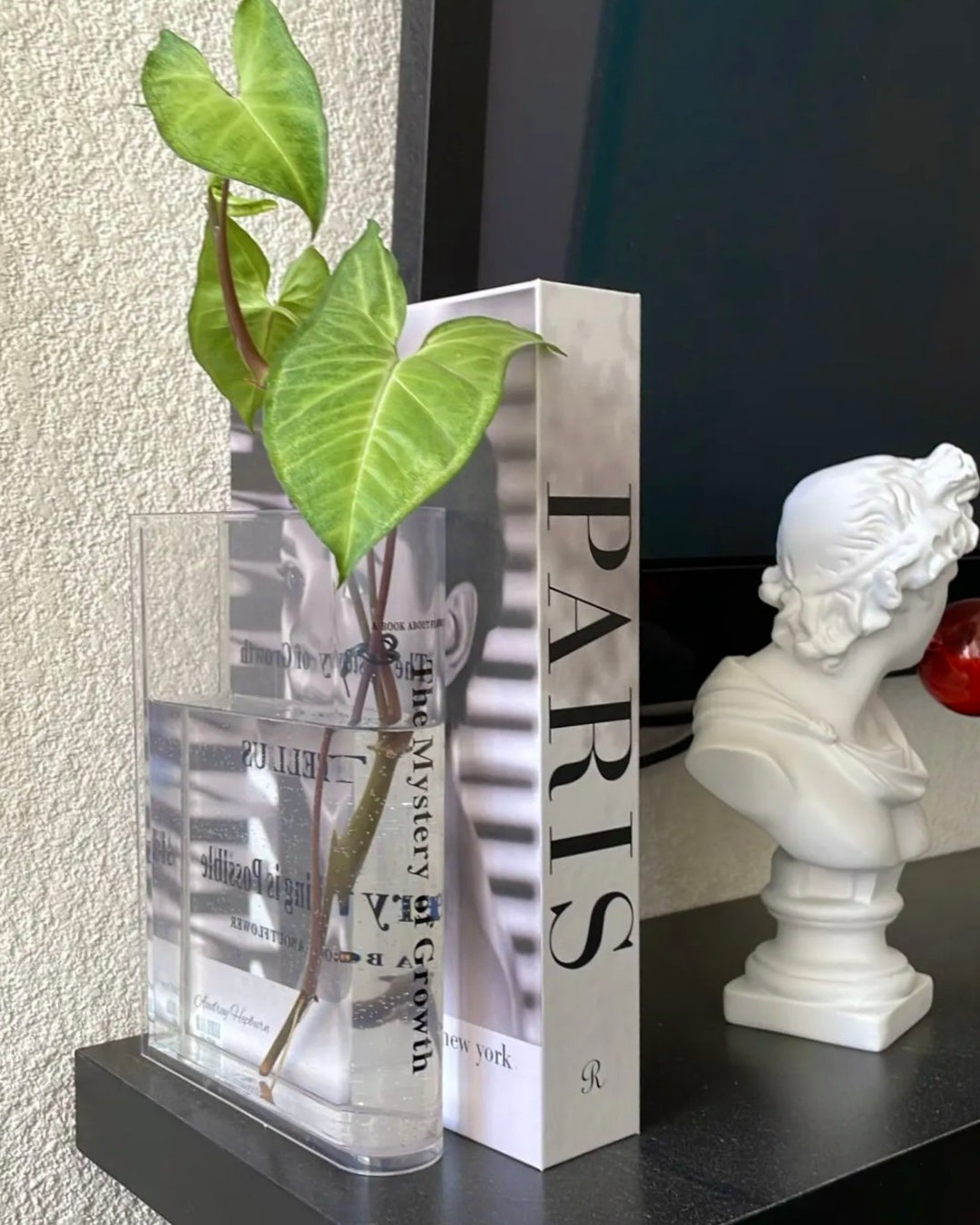 Unique Book Vase - Literary Decor for Book Lovers - Perfect for Flowers ...