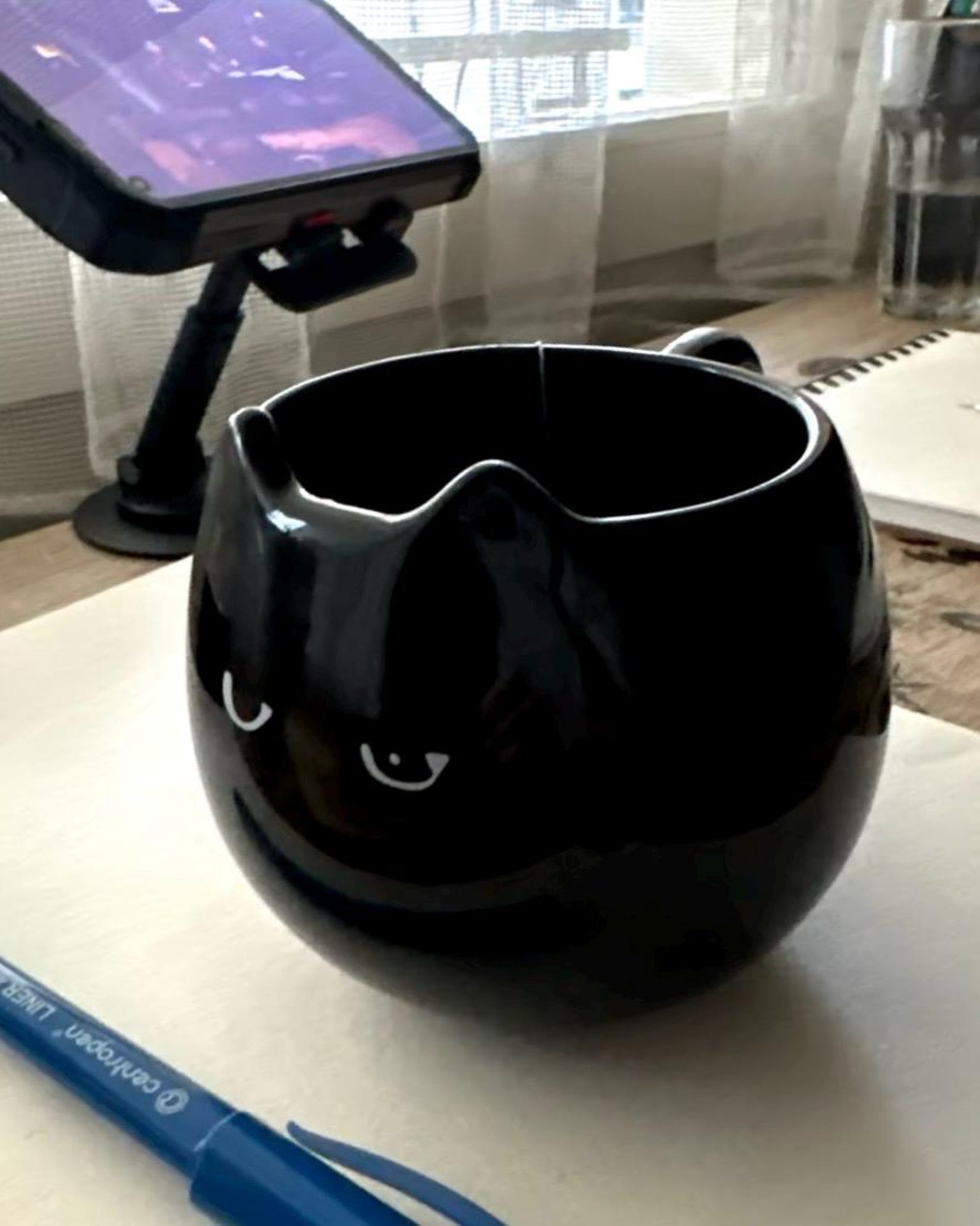 Cat-shaped Mug Cute Coffee & Tea Cup for Cat Lovers Adorable Animal ...