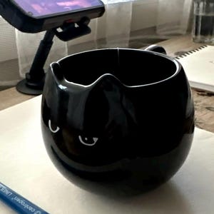 Cat-shaped Mug Cute Coffee & Tea Cup for Cat Lovers Adorable Animal ...