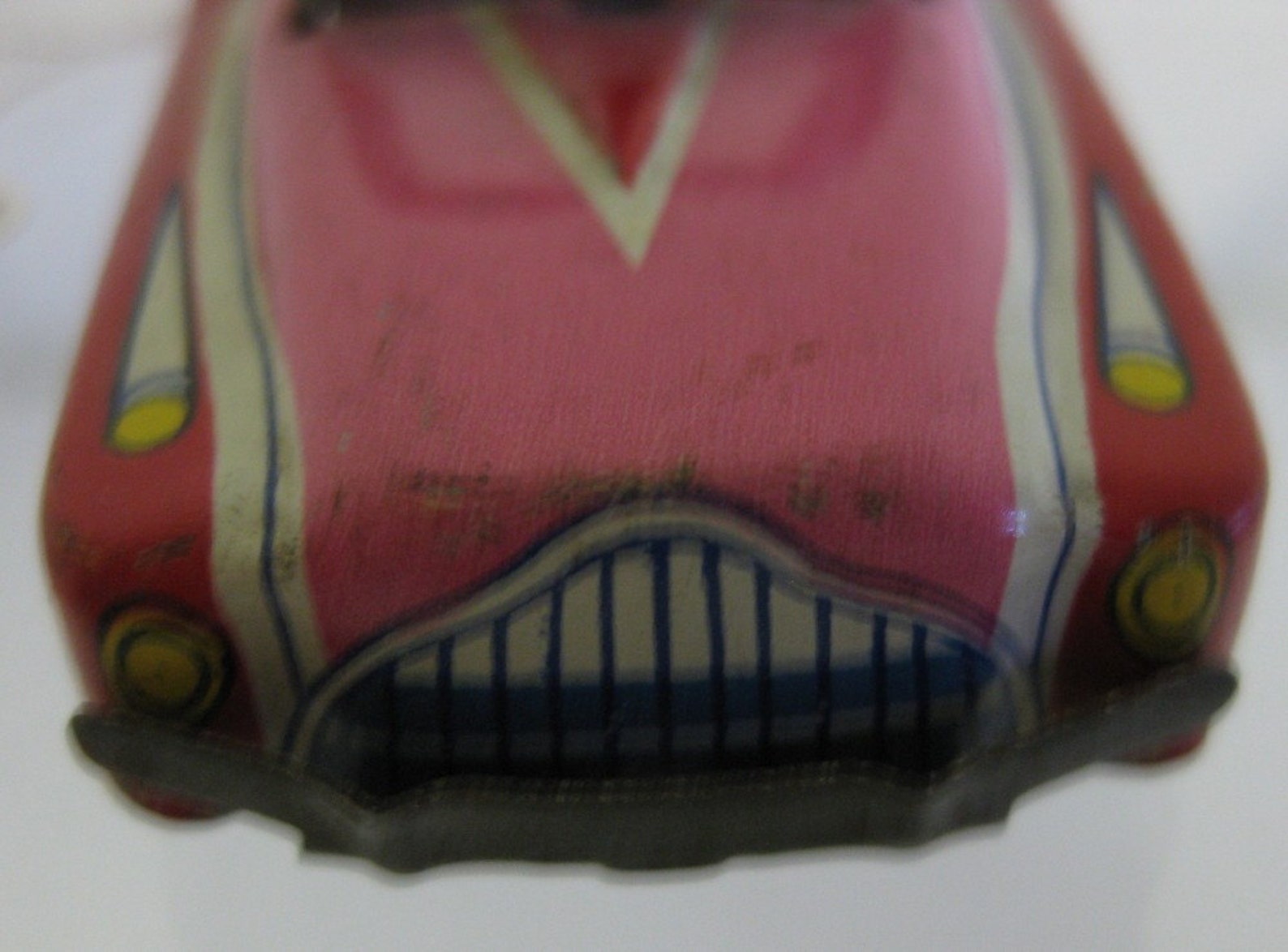 Vintage Pink Tin Convertible Car Japan Penny Tiger Toy Collectible - Etsy