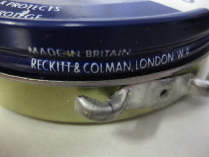 Vintage 1960s Meltonian Blue Boot Polish Tin: Reckitt Advertising - Etsy
