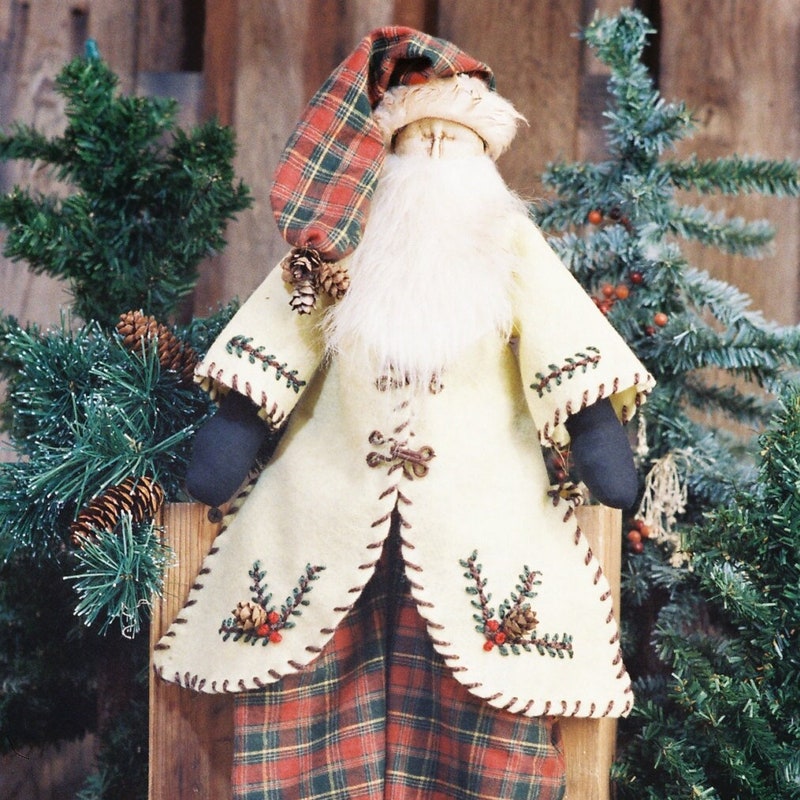 Primitive Santa Pattern - Etsy