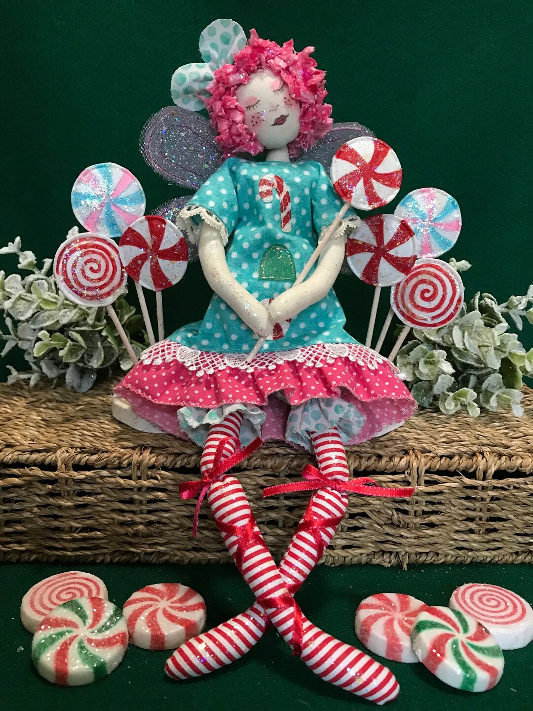 Peppermint Pixie Fairy Digital E-pattern Sewing Pattern With or Without Doll Stand - Etsy