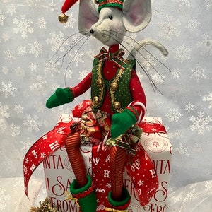 Fredo the Elf Mouse Christmas Holiday Digital Epattern Doll Pattern - Etsy