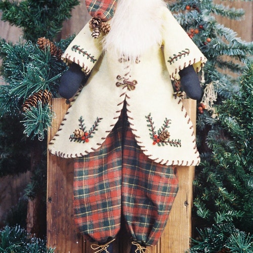 Woodland Santa Cloth Doll E-pattern 24in Primitive Santa - Etsy