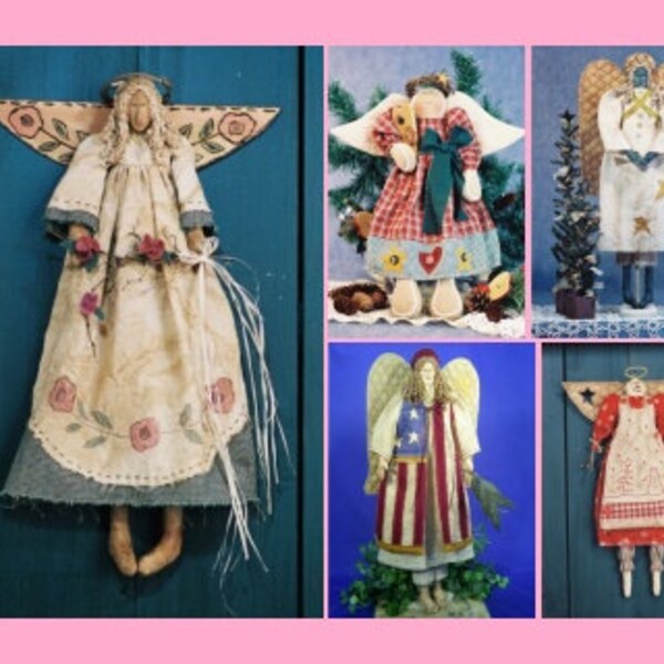 Primitive Angel Doll Patterns - Etsy